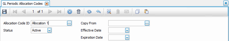 Periodic Allocation Codes